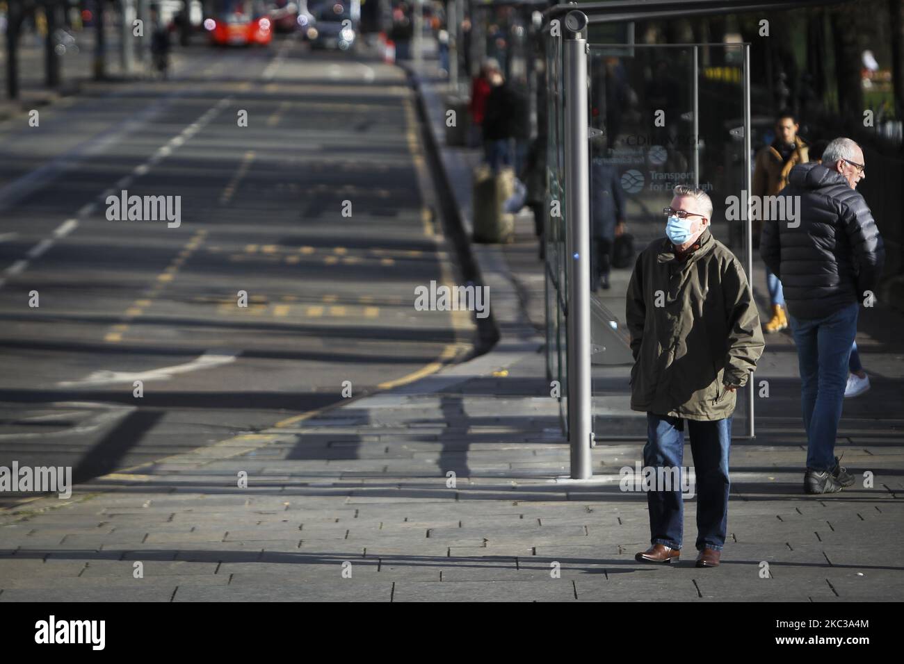 Members of the public in Edinburgh city centre on November 04, 2020 in ...