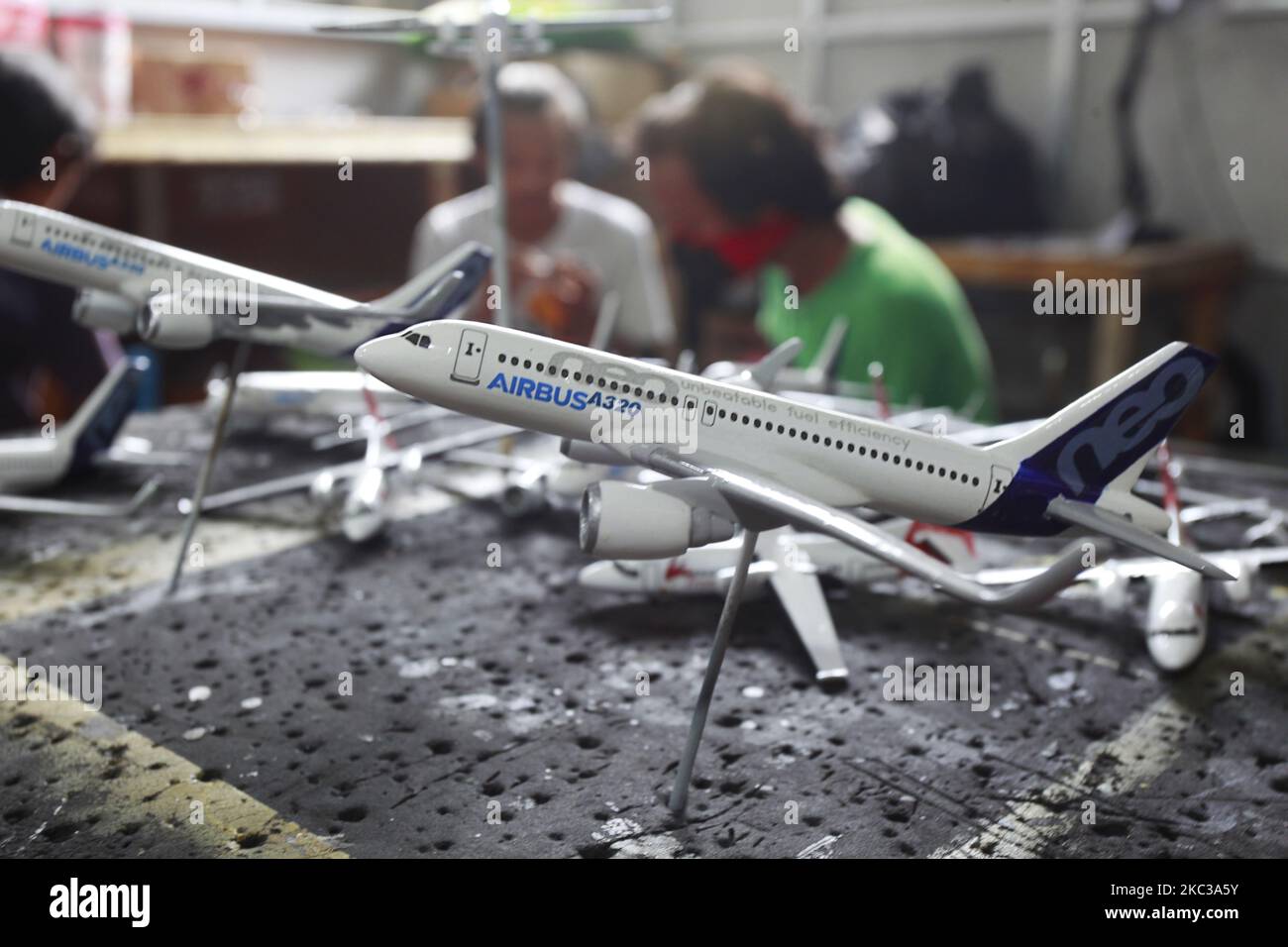 Aircraft miniatures airbus a320neo hi-res stock photography and images ...