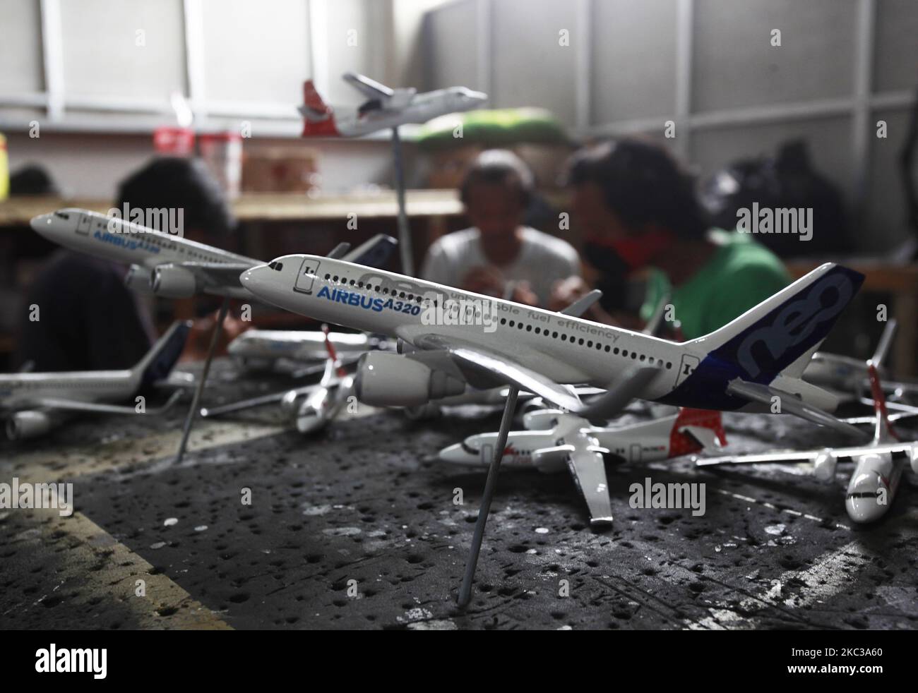 Aircraft miniatures airbus a320neo hi-res stock photography and images ...