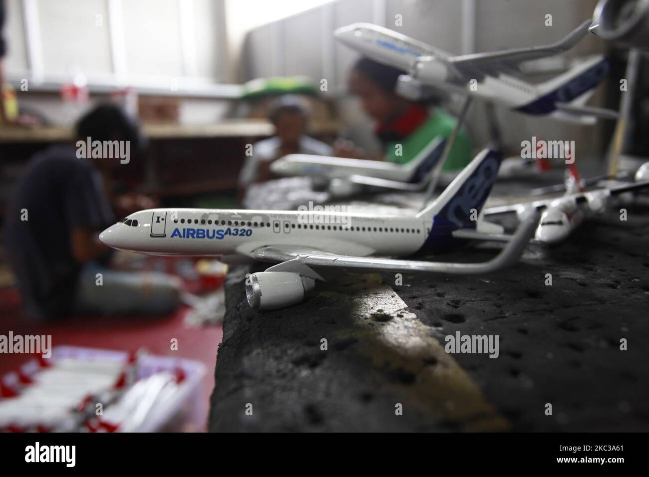 Aircraft miniatures airbus a320neo hi-res stock photography and images ...