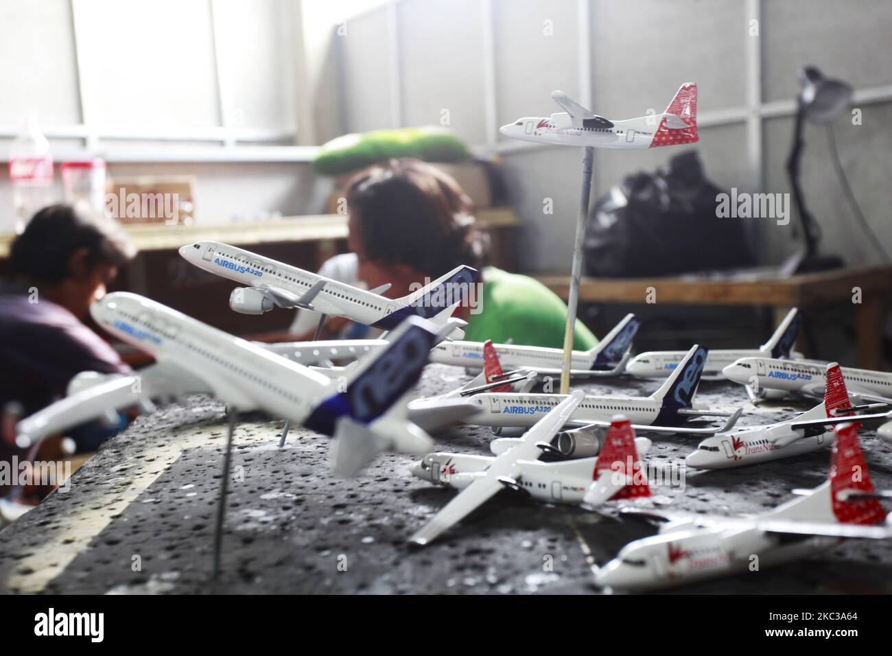 Aircraft miniatures airbus a320neo hi-res stock photography and images ...