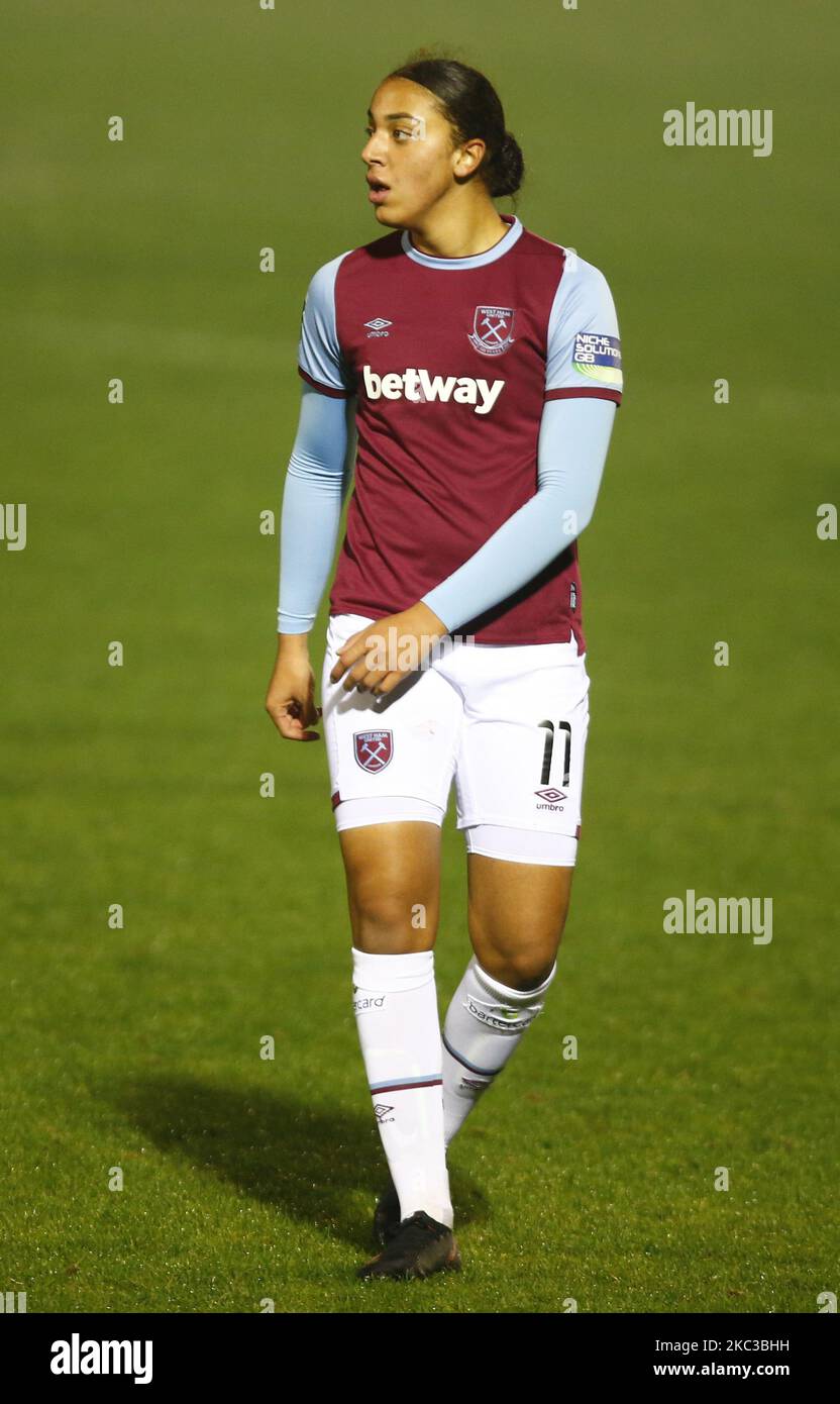 : Nor Mustafa of West Ham United WFC during Continental League Cup ...