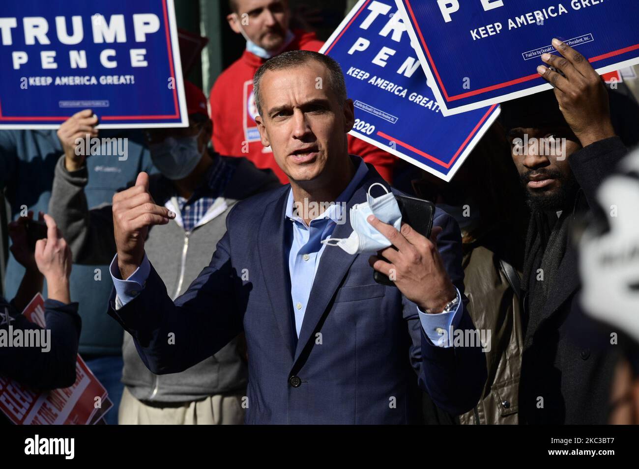 Corey Lewandowski and Pam Bondi, representing the Trump campaign ...