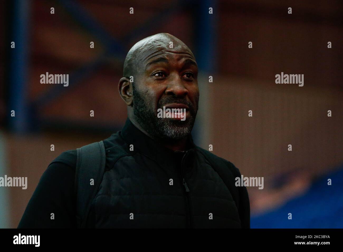 Darren Moore manager of Sheffield Wednesday arrives for the Emirates FA ...