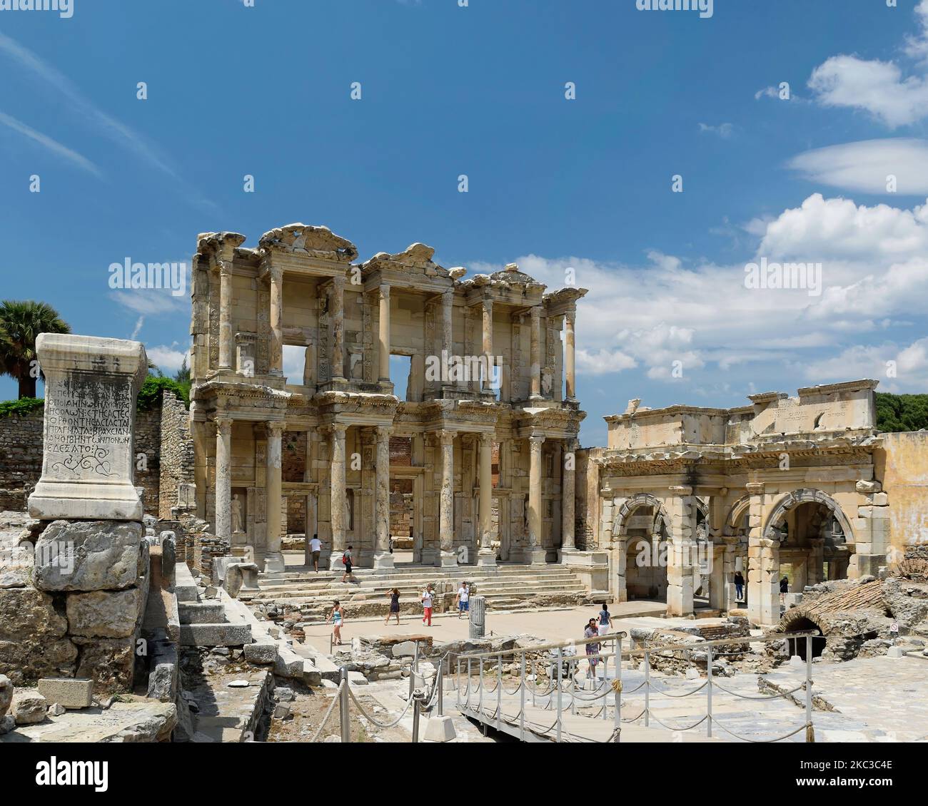 The Library of Celsus, a historic landmark in Turkey Stock Photo - Alamy