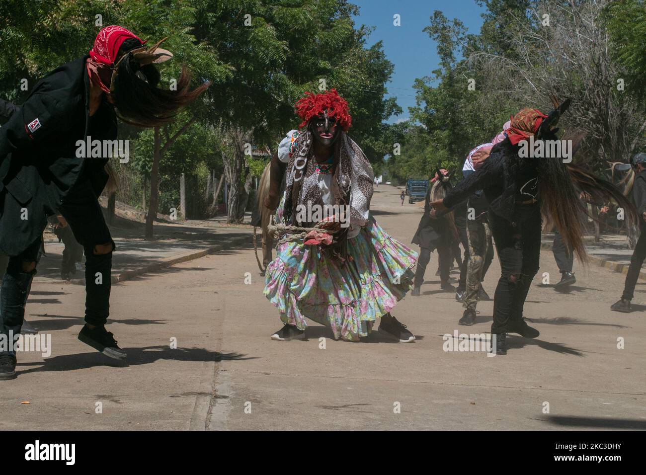 Young people from different communities on the Costa Chica of Guerrero ...