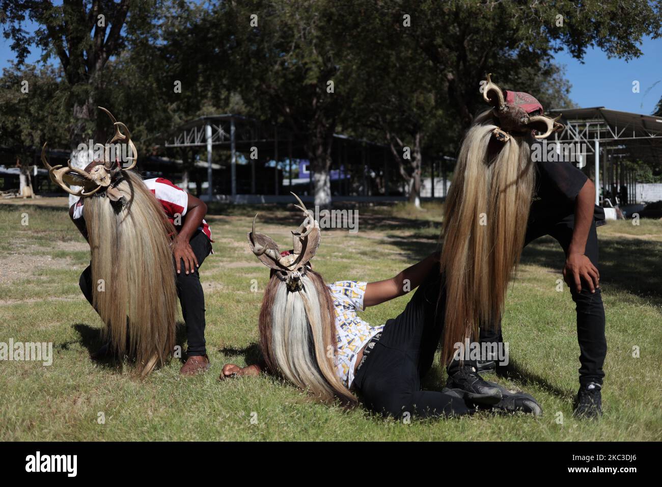 Young people from different communities on the Costa Chica of Guerrero ...