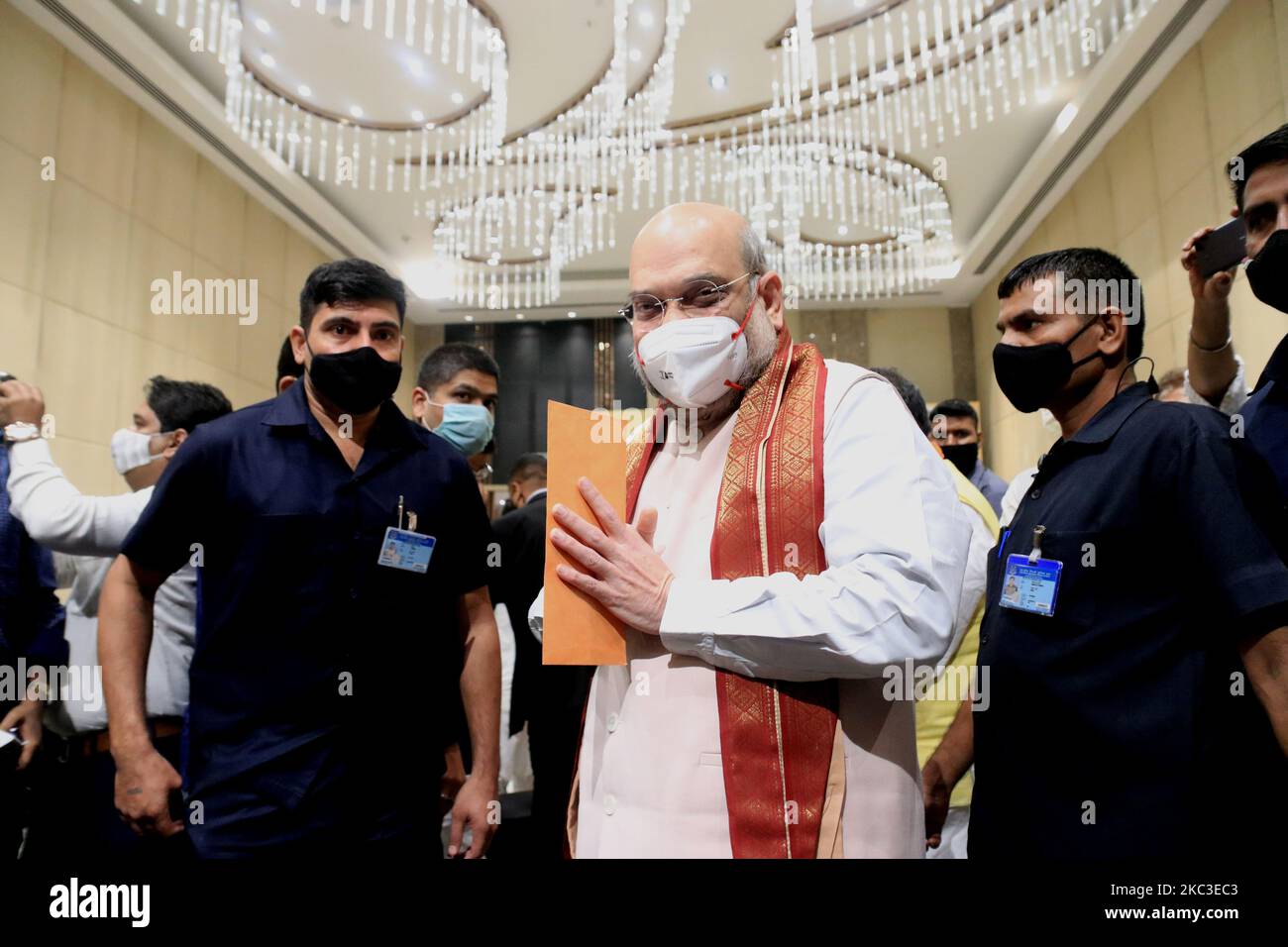 Union home minister Amit Shah after end Meet the Press , Back side ...