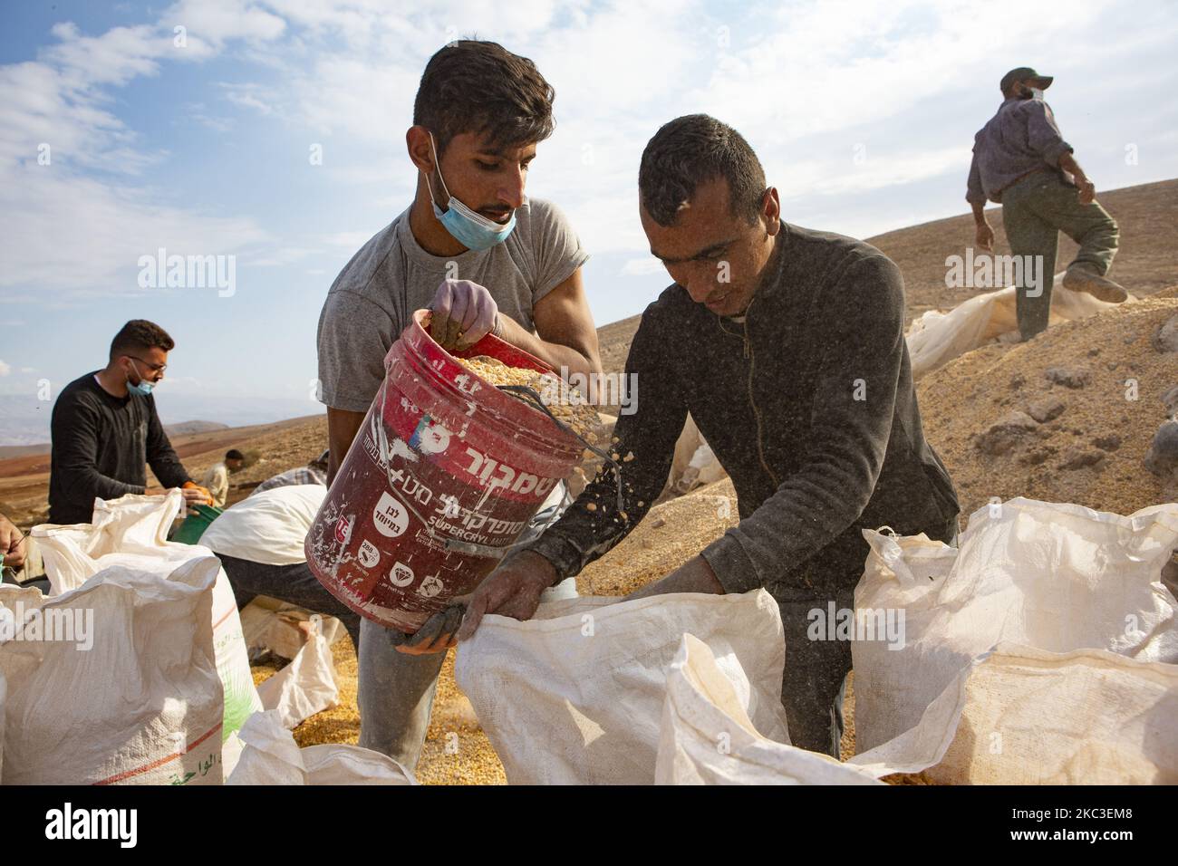More than 70 Palestinians from Humsa al-Bqai’a in the occupied West ...