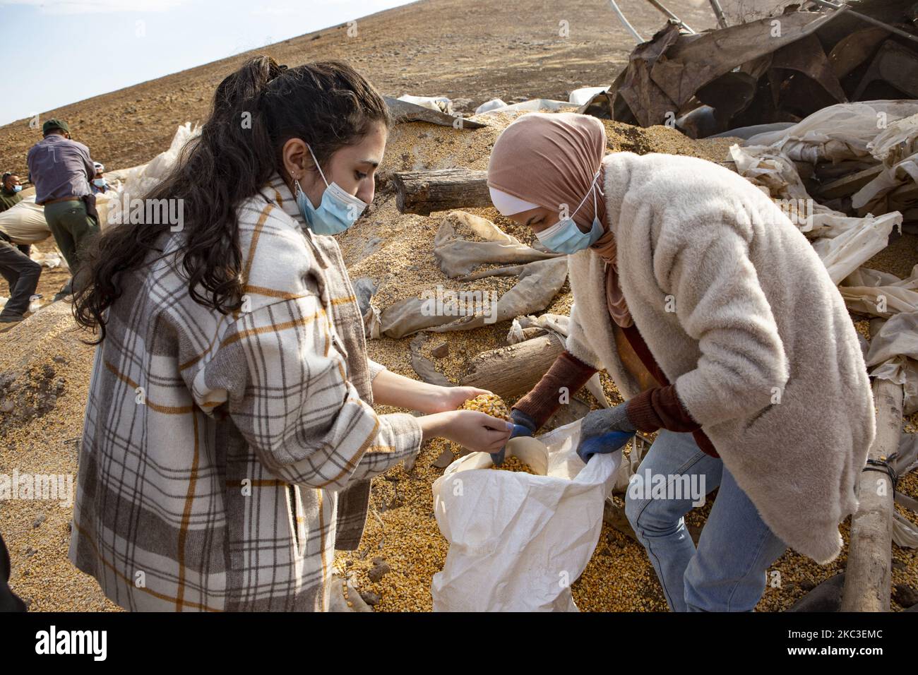 More than 70 Palestinians from Humsa al-Bqai’a in the occupied West ...