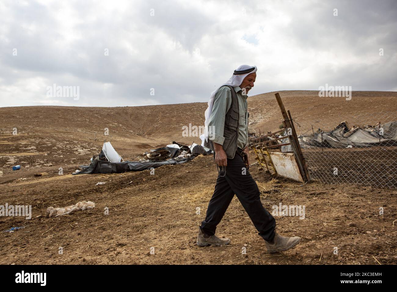 More than 70 Palestinians from Humsa al-Bqai’a in the occupied West ...