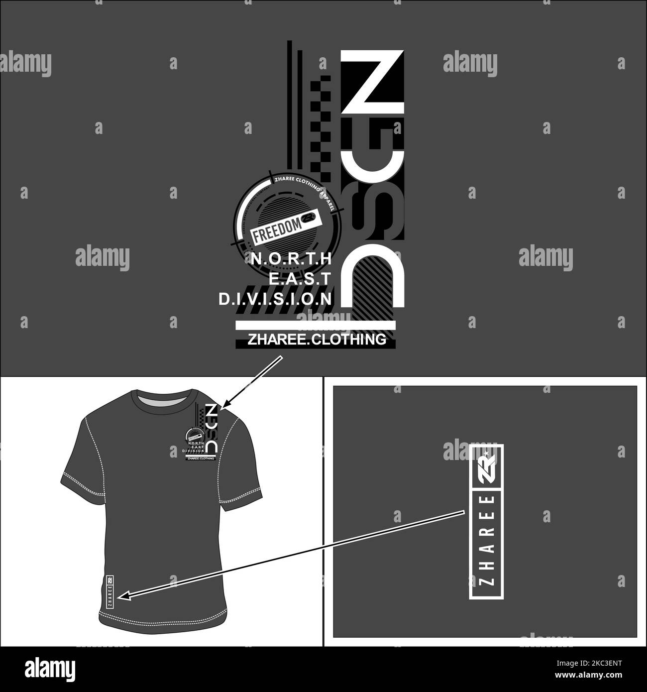 A vector illustration of lettering and design of a T-shirt Stock Vector ...