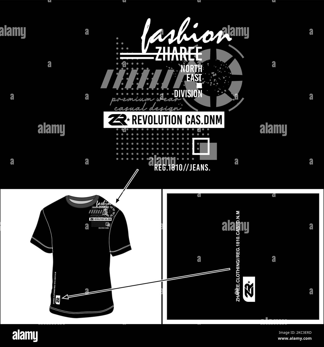 A vector illustration of lettering and design of a T-shirt Stock Vector ...