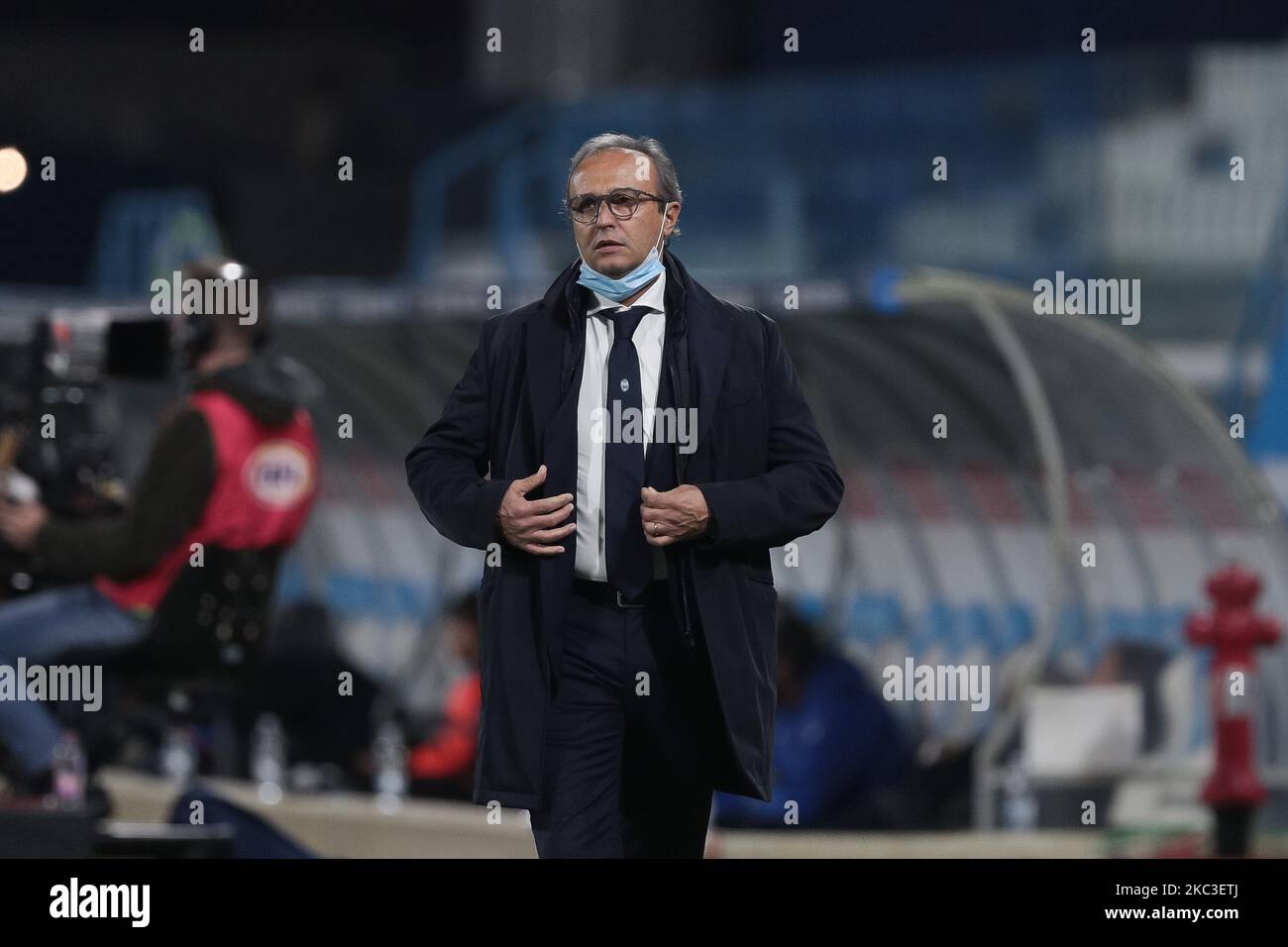Pasquale Marino during the Serie BKT match between Spal and Salernitana ...
