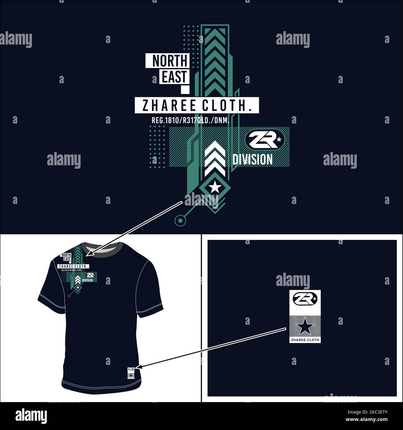 A vector illustration of lettering and design of a T-shirt Stock Vector ...