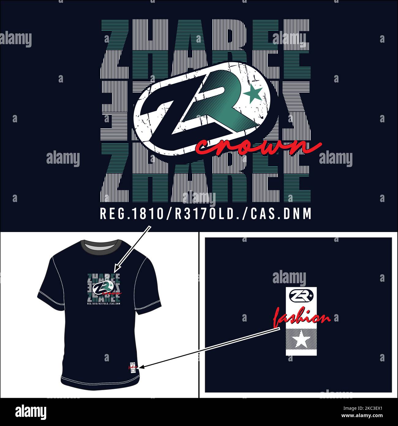 A vector illustration of lettering and design of a T-shirt Stock Vector ...