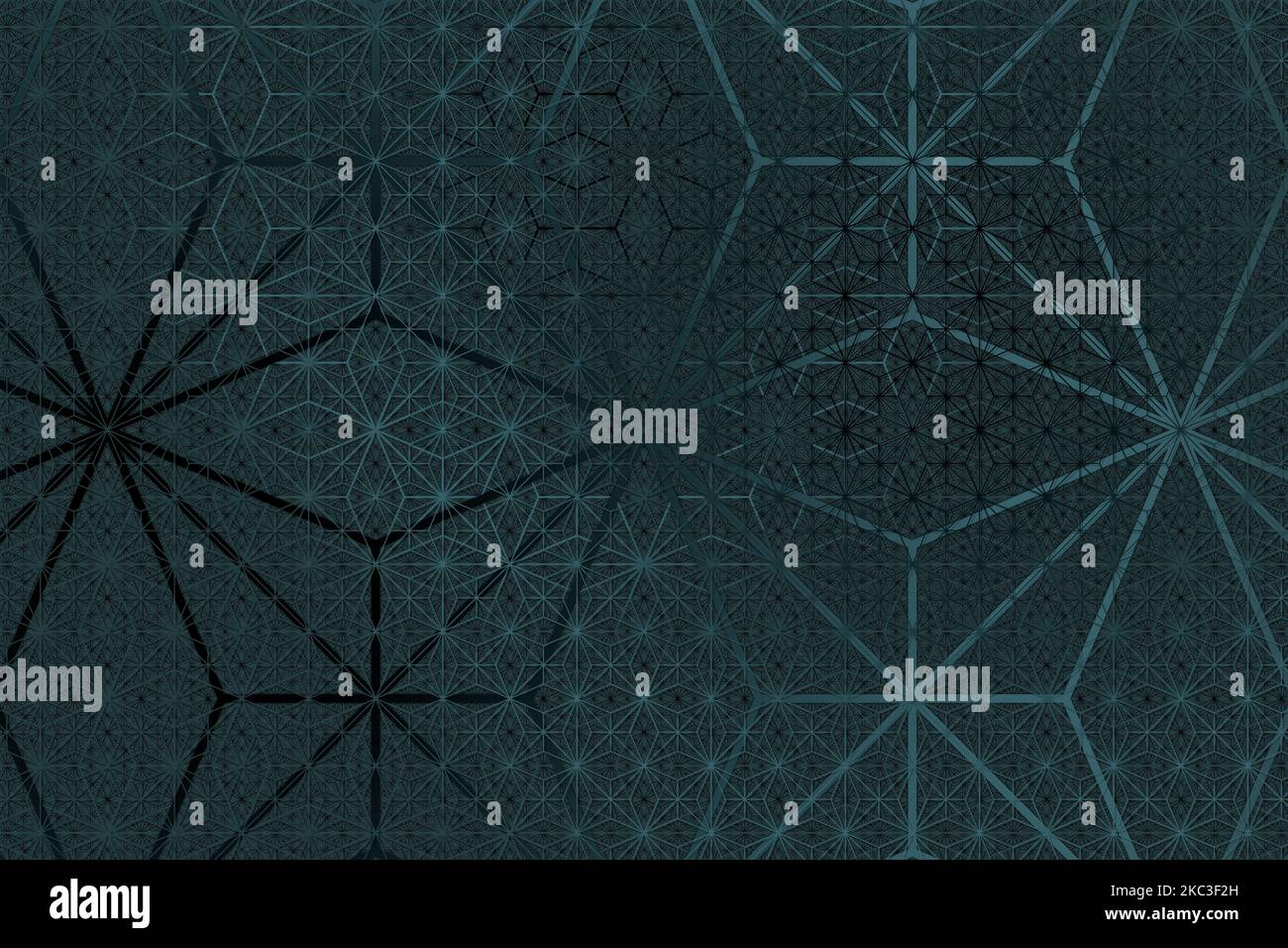 arabesque type geometric background - blue color Stock Photo - Alamy