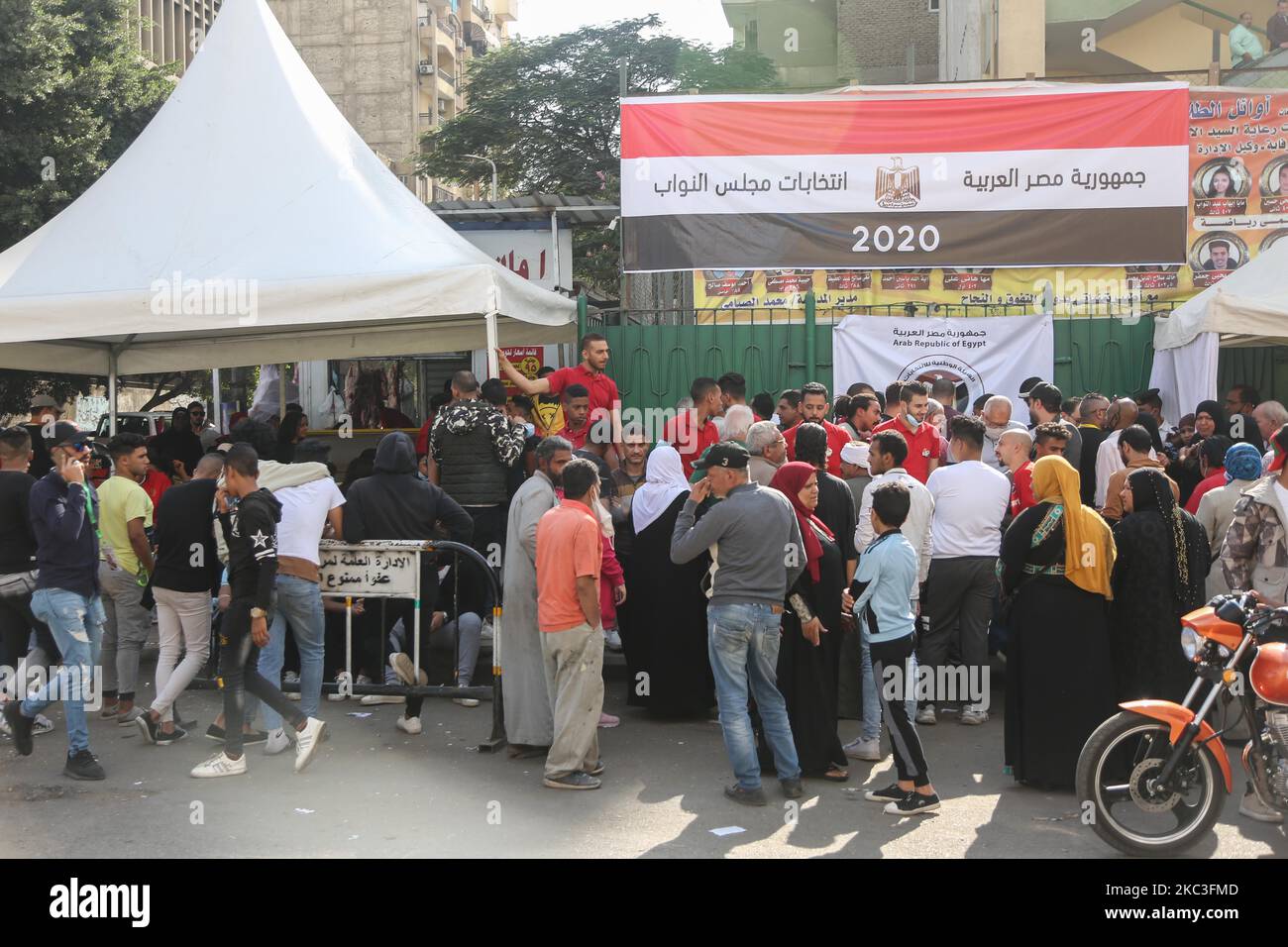 A polling station at Sayda Zainab district, Cairo during the first ...