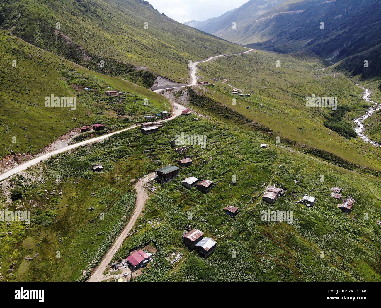 Aşağı Kavrun Plateau, located in the city of Rize in Turkey, is an ...