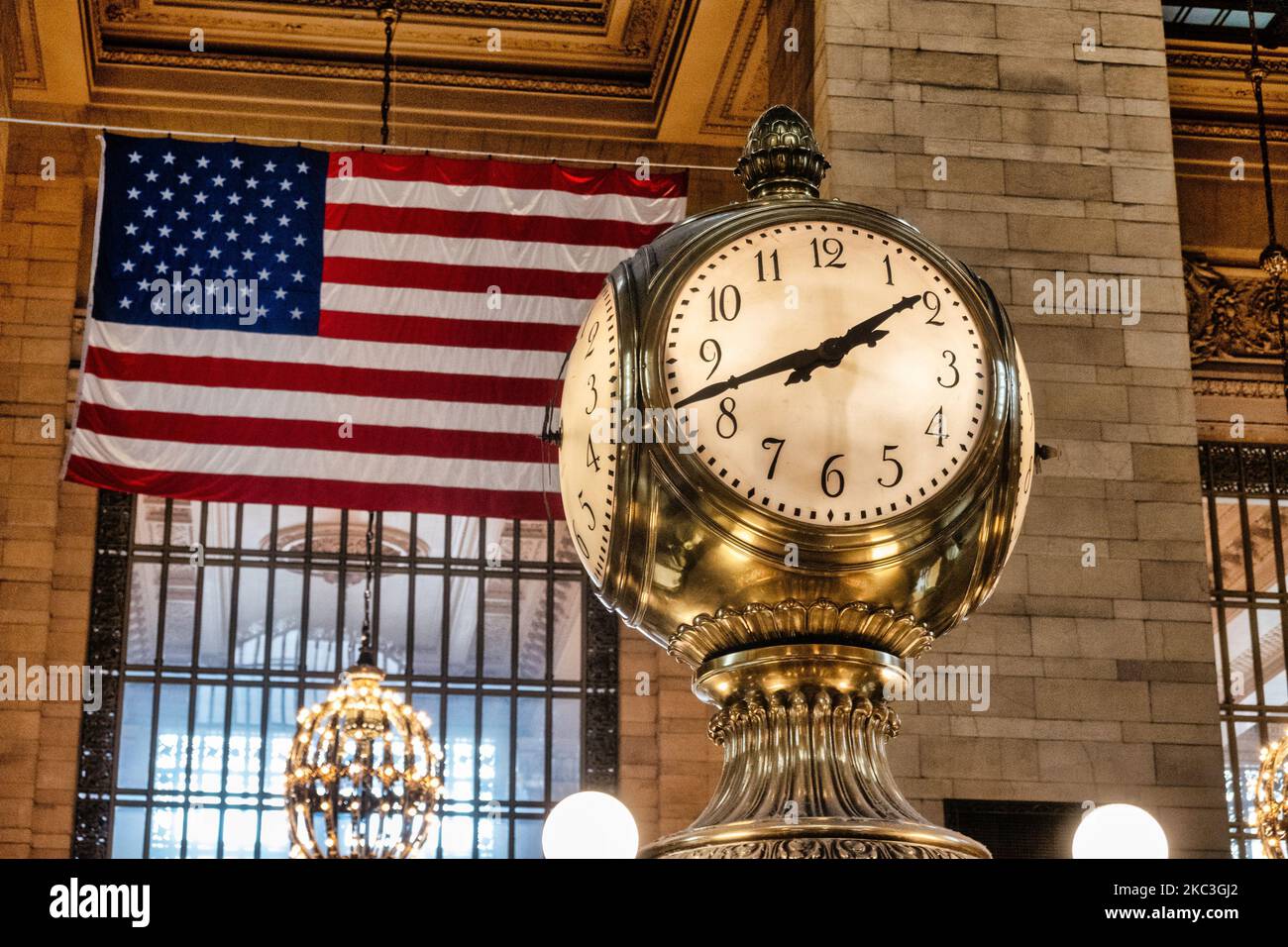 The iconic clock in the grand concourse of Grand Central Station is the ...
