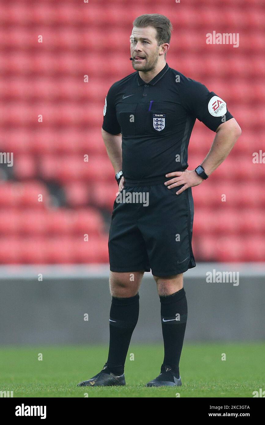 Anthony Backhouse the match referee during the FA Cup match between ...