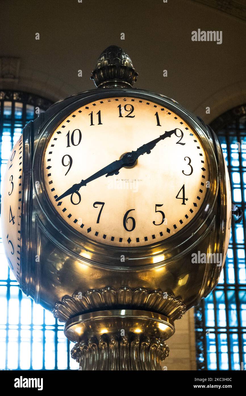 The iconic clock in the grand concourse of Grand Central Station is the ...