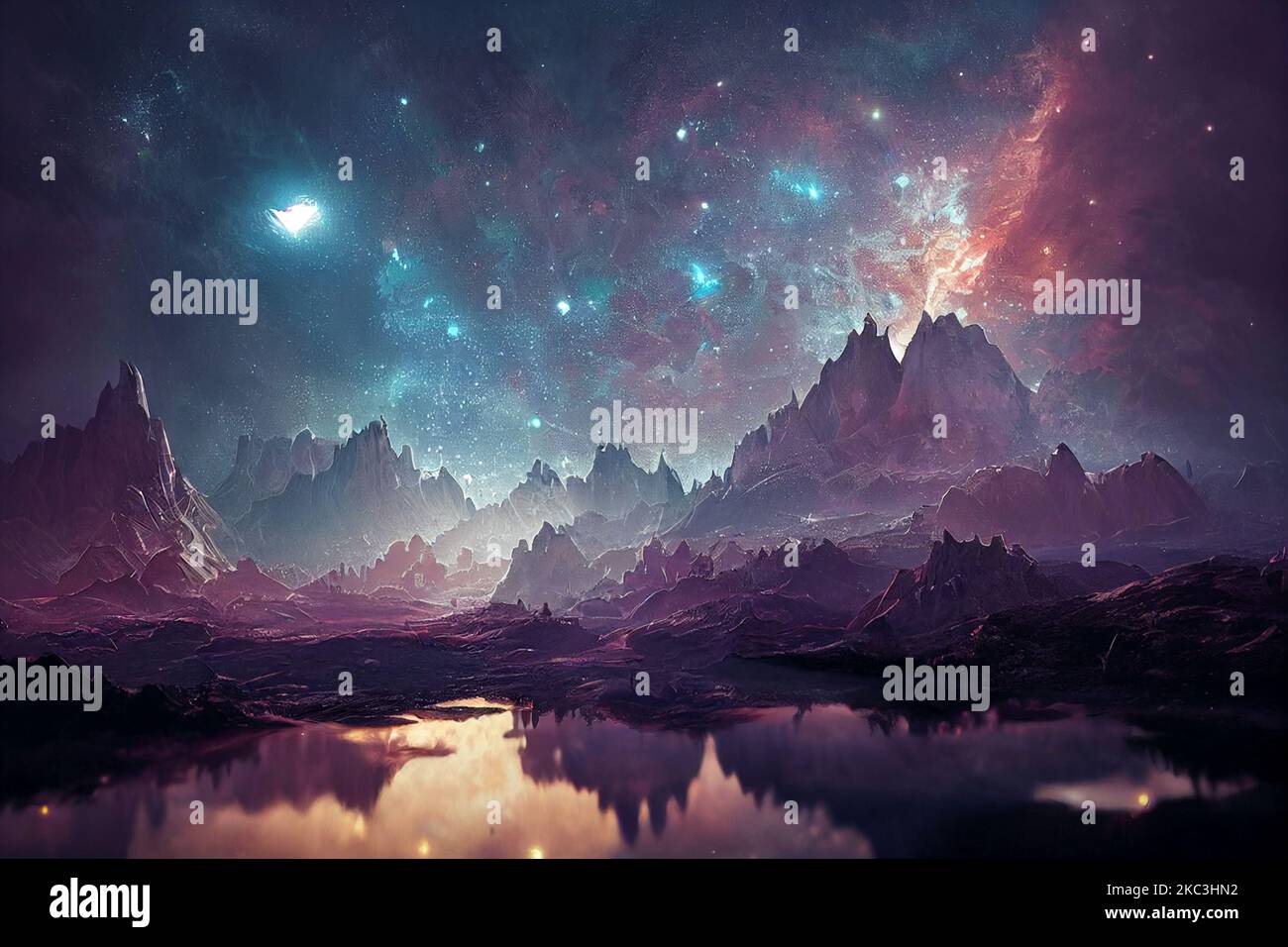 Cosmic landscapes hi-res stock photography and images - Alamy