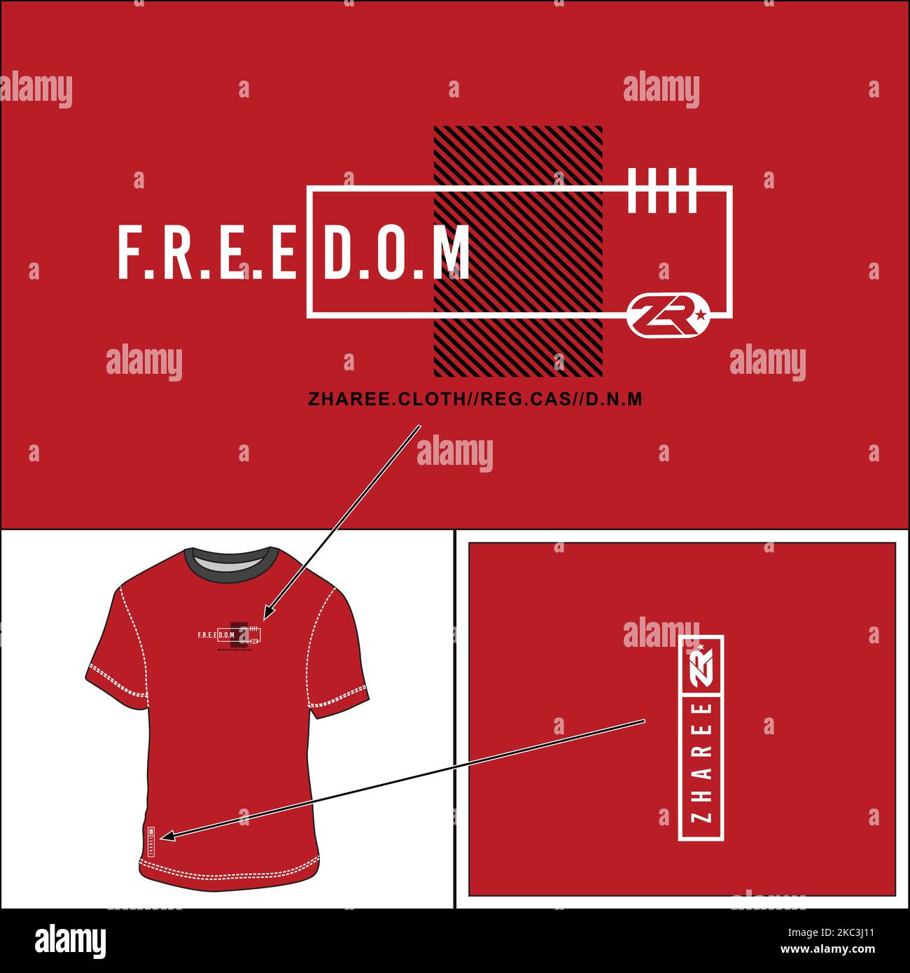 A vector illustration of T-shirt design and lettering Stock Vector ...