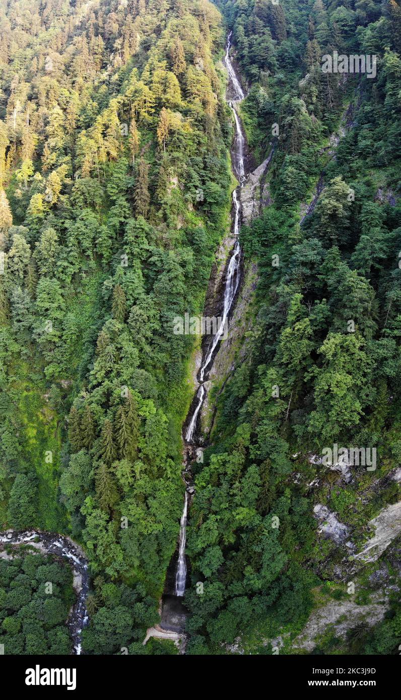 Located in Rize, Turkey, Bulut Waterfall is one of the most visited ...