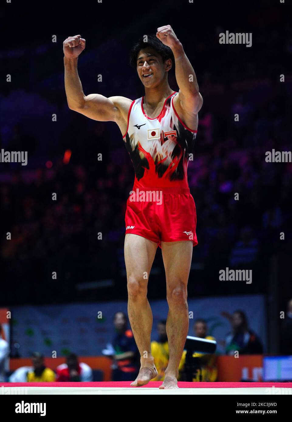 Japan's Daiki Hashimoto competing in the Men's Floor event during day ...