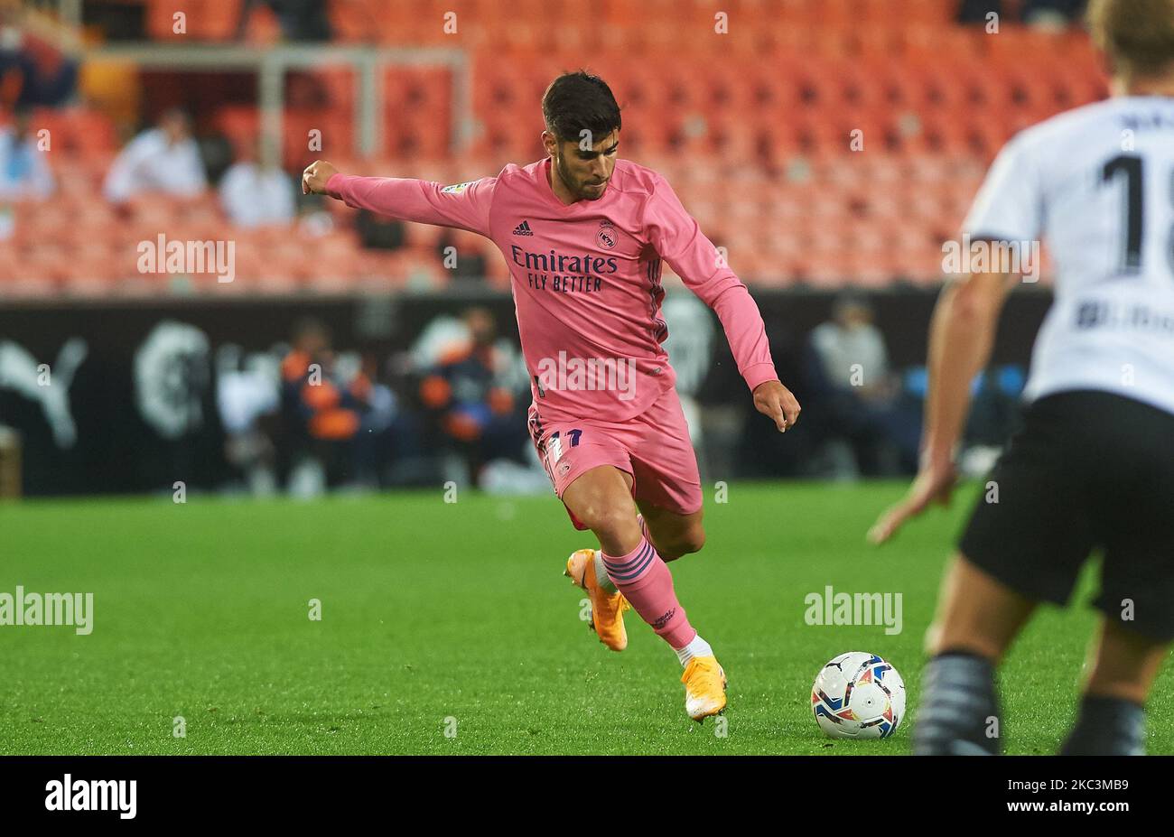 Marco Asensio of Real Madrid during the La Liga Santander mach between ...
