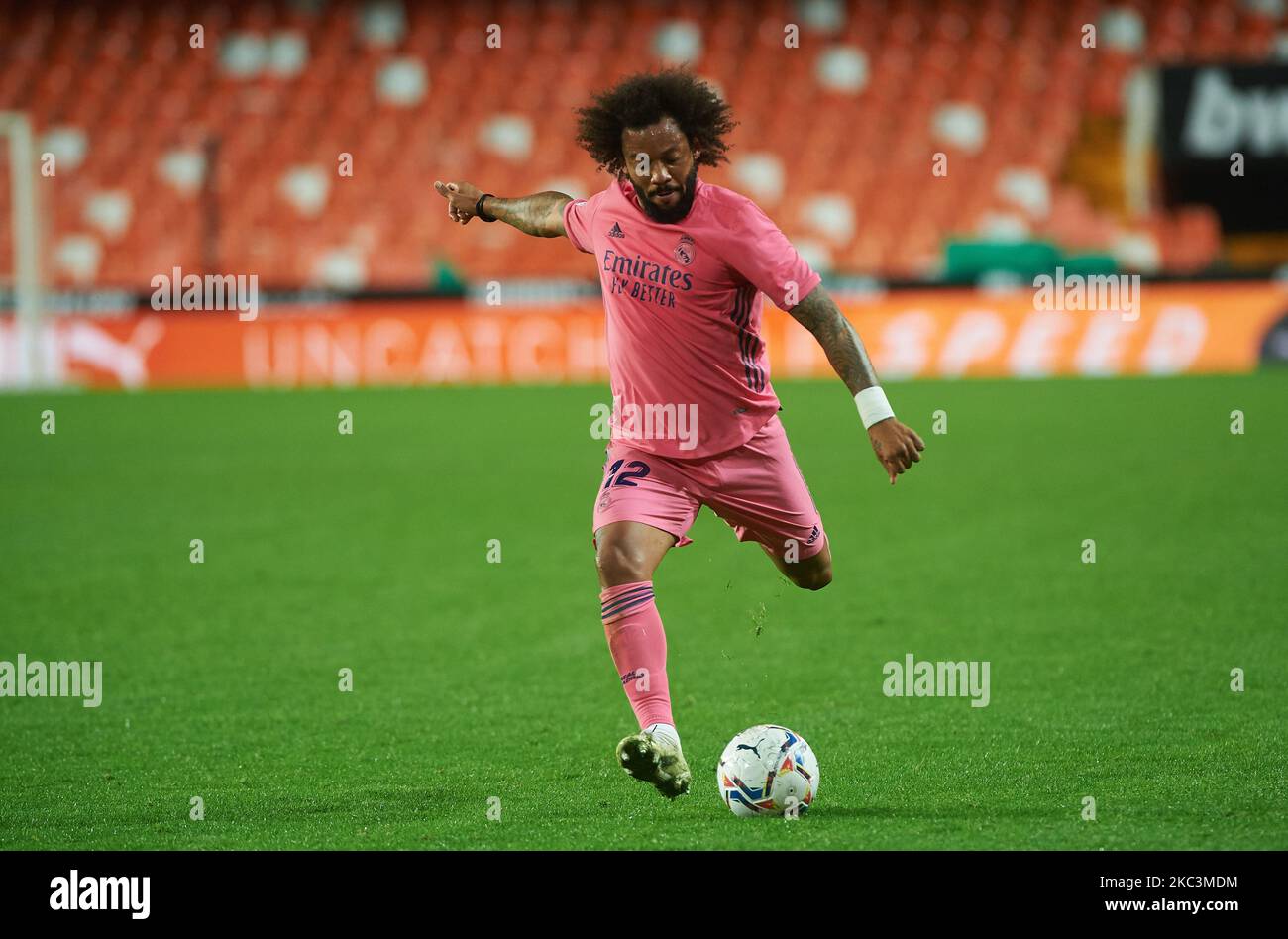 Marcelo Vieira of Real Madrid during the La Liga Santander mach between ...