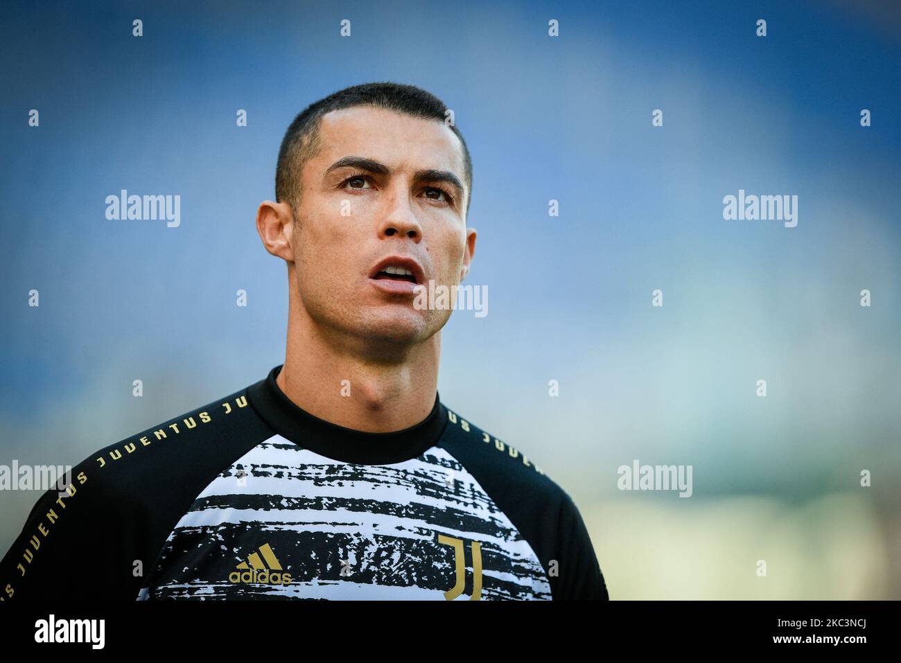 Cristiano Ronaldo of Juventus FC looks on during the Serie A match ...