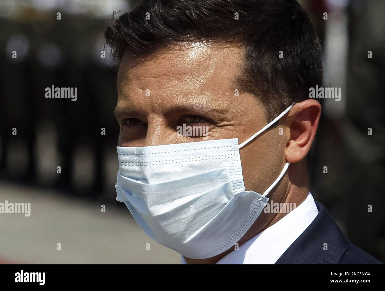 This file photo taken on 21 July 2020 shows Ukrainian President ...