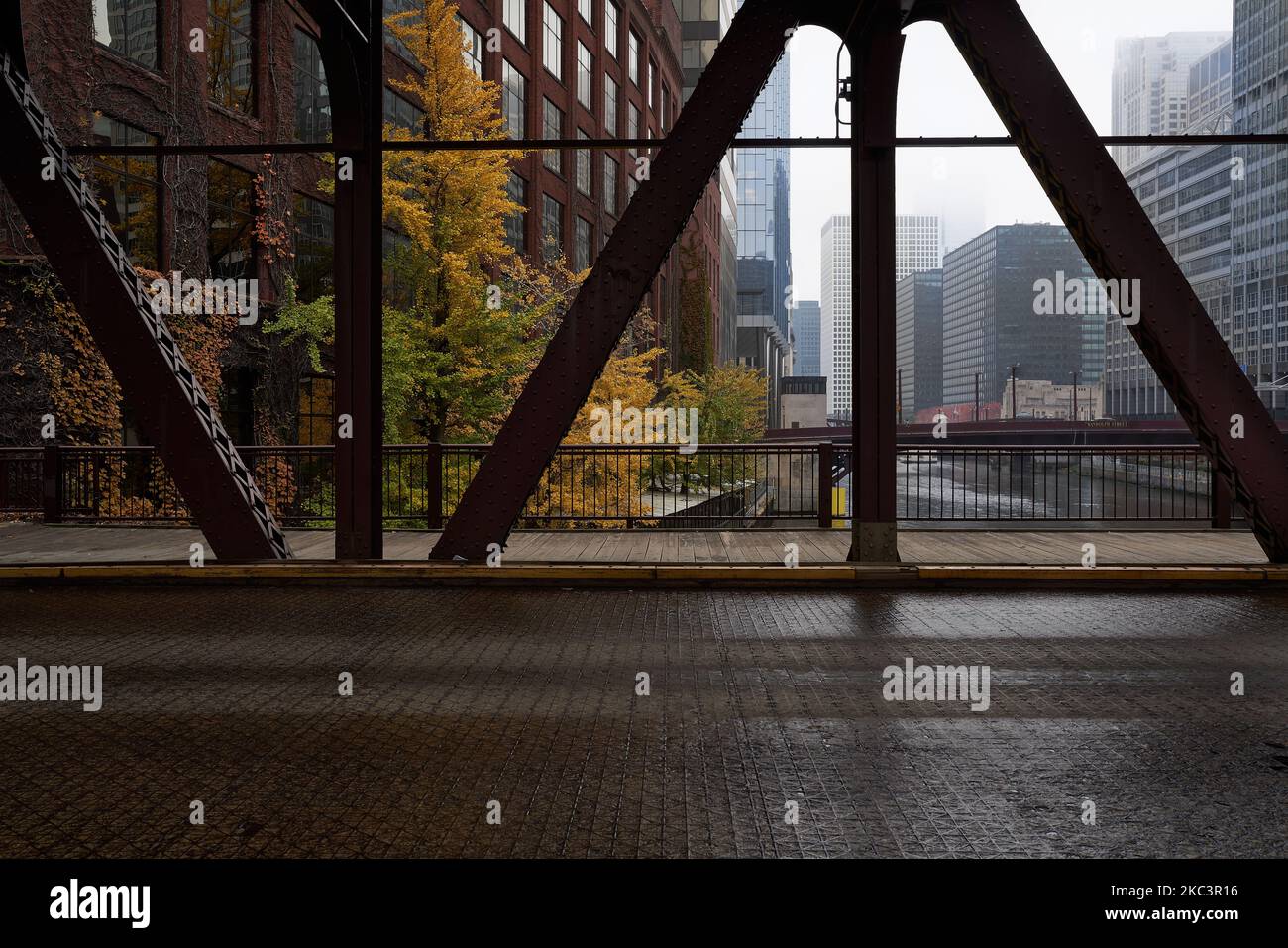 Beautiful Chicago during autumn season Stock Photo - Alamy