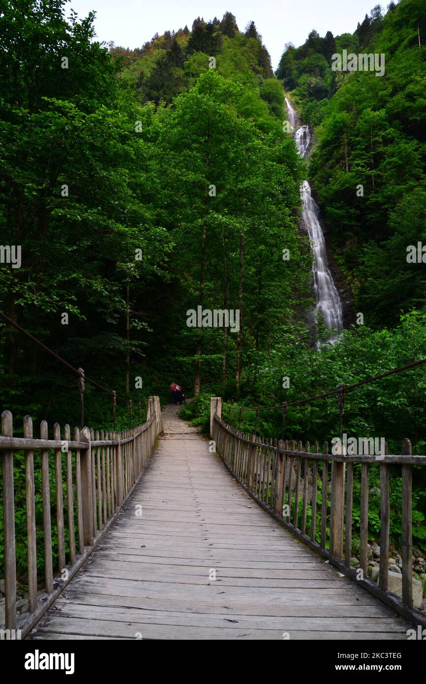 Located in Rize, Turkey, Bulut Waterfall is one of the most visited ...