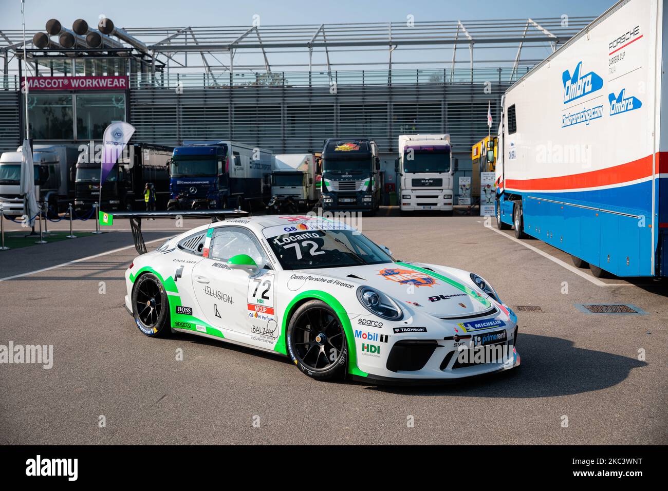 The paddock of the Aci Racing Weekend at Autodromo Nazionale on ...