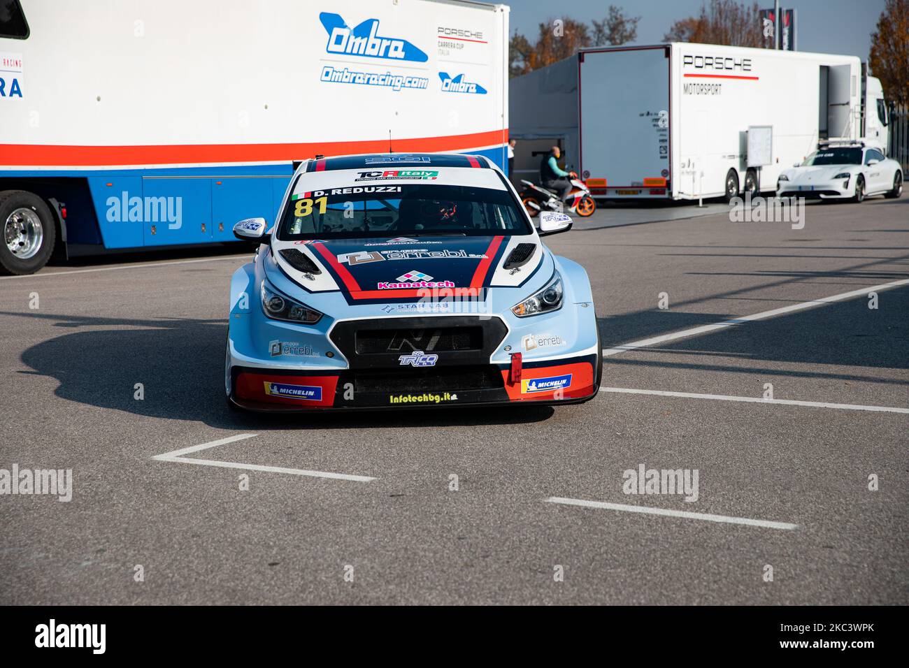 The paddock of the Aci Racing Weekend at Autodromo Nazionale on ...