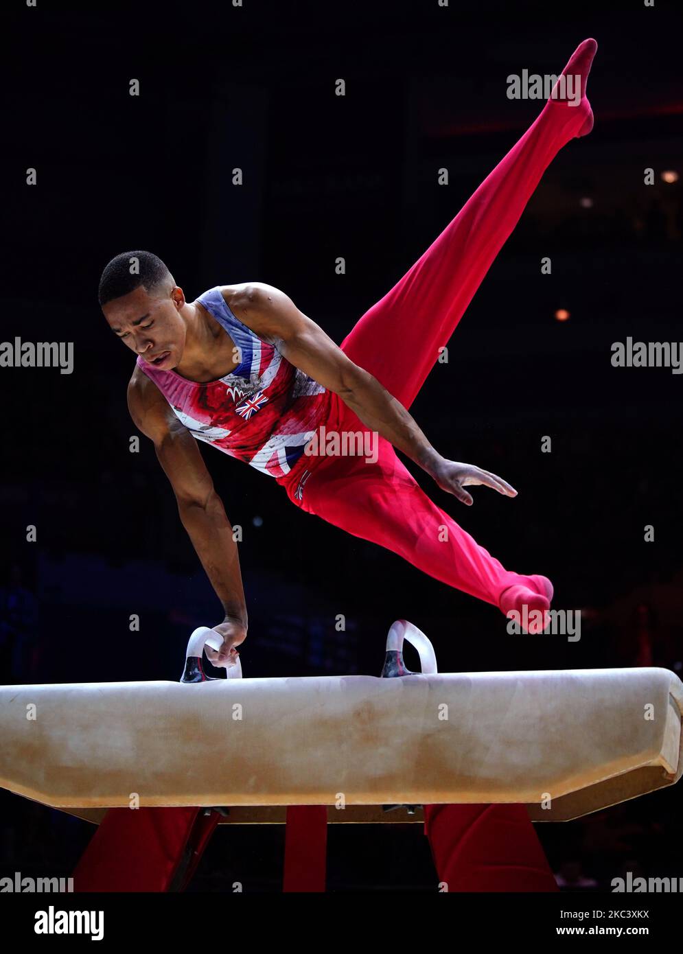 Great Britian's Joe Fraser competing in the Men's Pommel event during ...