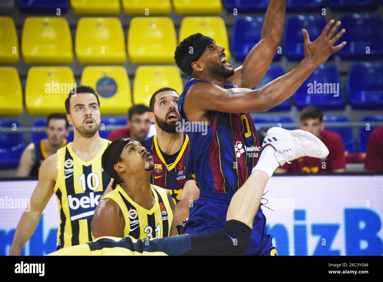 Brandon Davies during the match between FC Barcelona and Fenerbahce ...