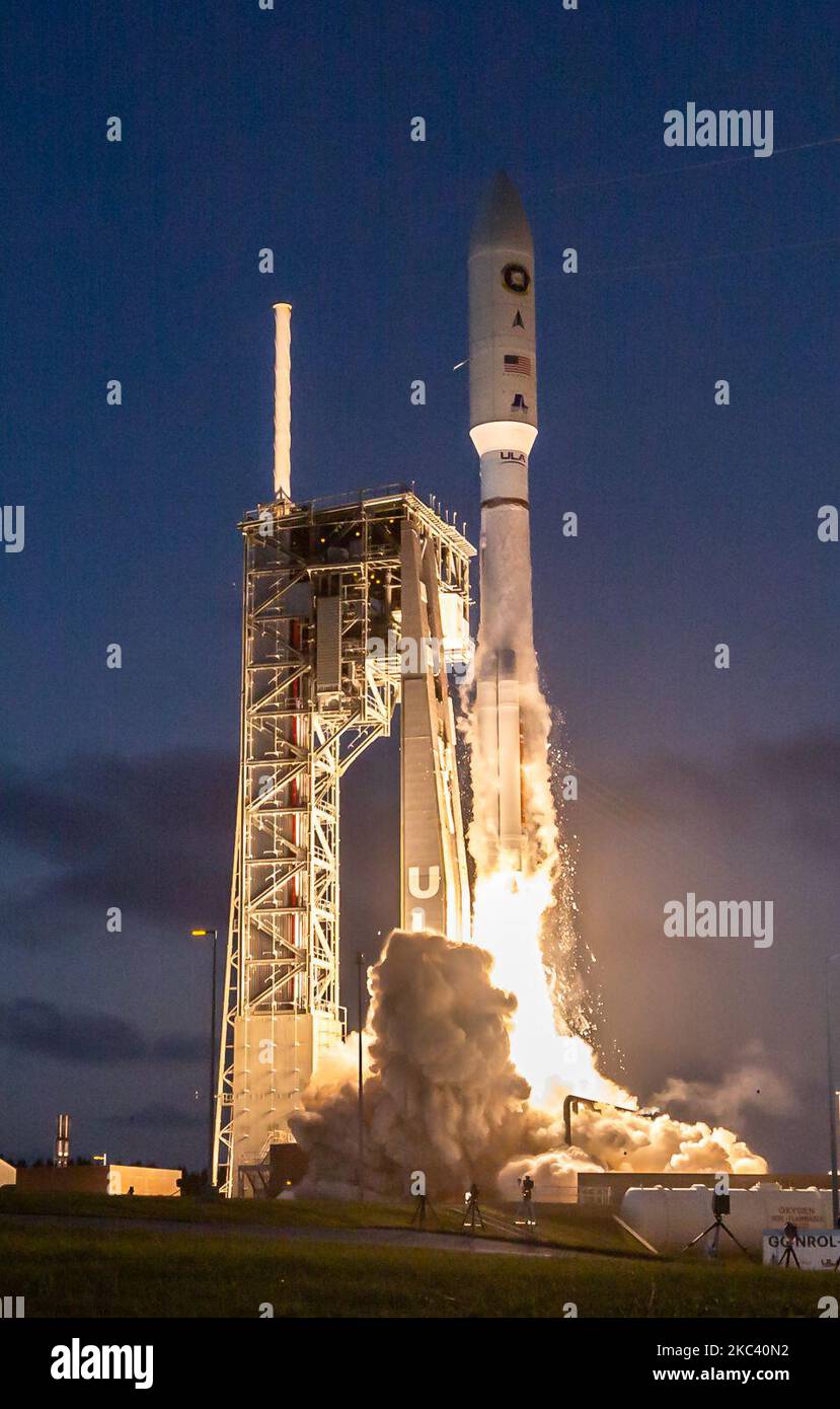 A remote camera inside the launch pad capture the moments a ULA Atlas V ... A remote camera inside the launch pad capture the moments a ULA Atlas V ...