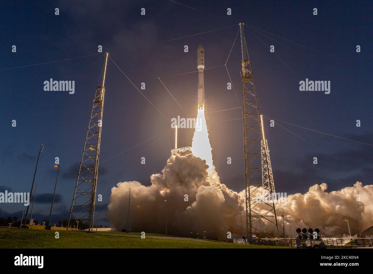 A remote camera inside the launch pad capture the moments a ULA Atlas V ... A remote camera inside the launch pad capture the moments a ULA Atlas V ...