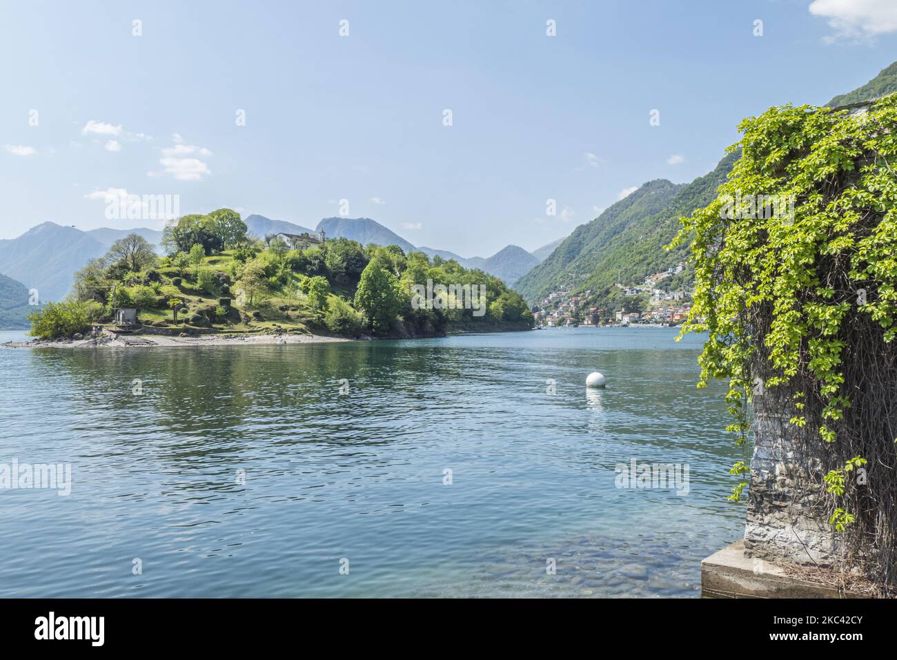 The Comacina Island in the Lake Como Stock Photo - Alamy