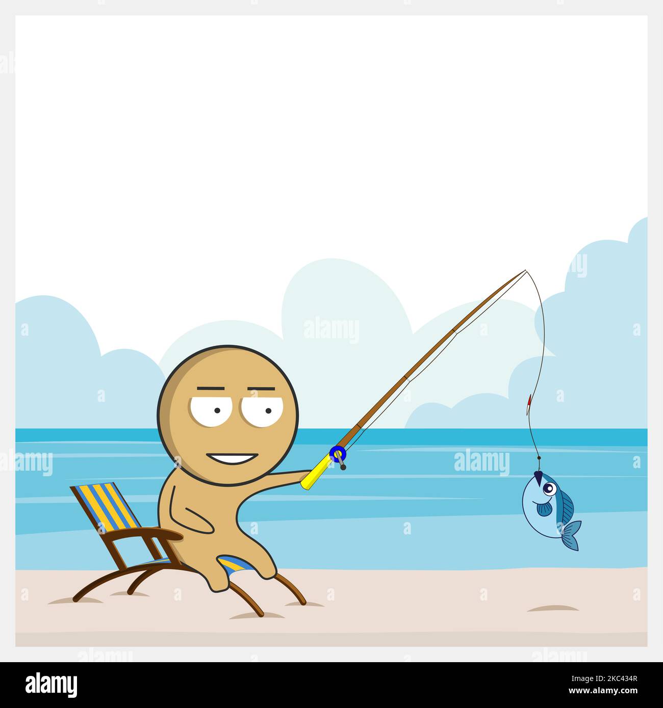 Man sea card Stock Vector Images - Alamy