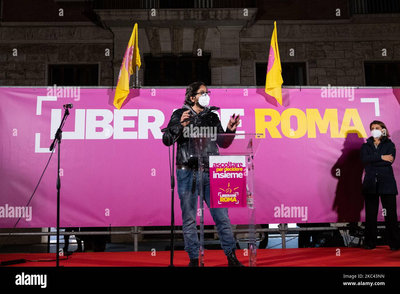 Daniele Vicari,film director take part in a demonstration in Rome ...