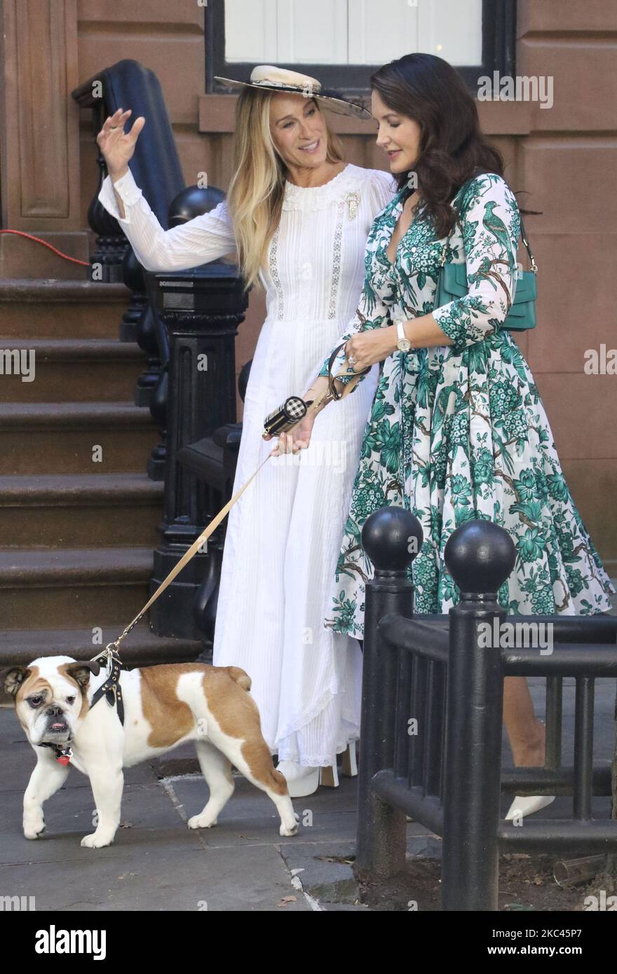 `And Just Like That` Set In NYC -PICTURED: Kristin Davis and Sarah ...