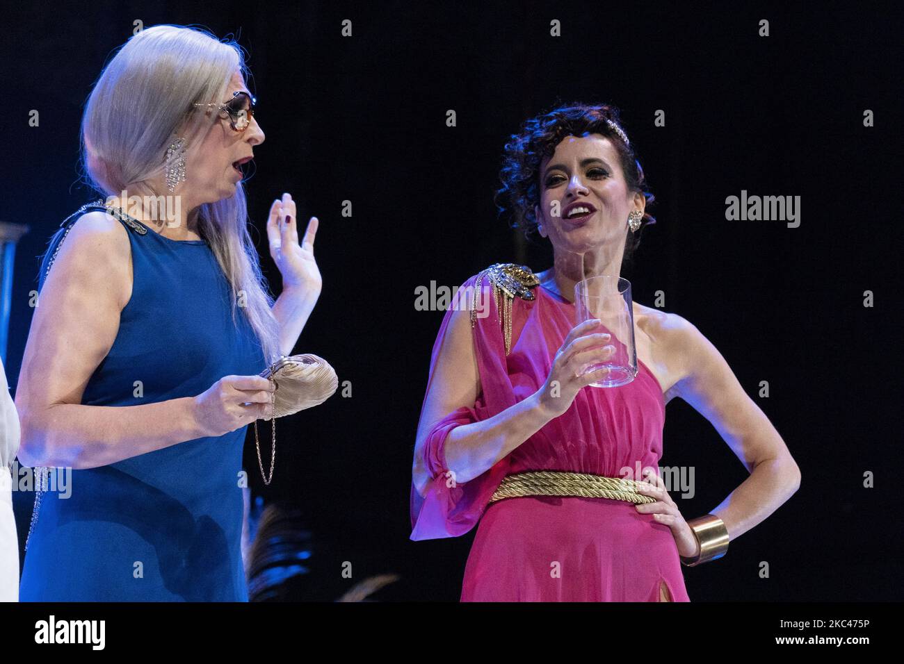 the actress Ana Turpin and Alicia Rodriguez during the performance ‘La ...