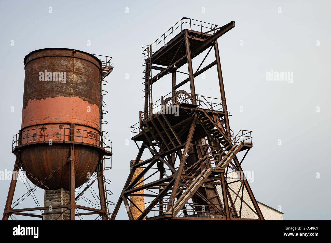 Old mining infrastructure in the industrial zone Stock Photo - Alamy