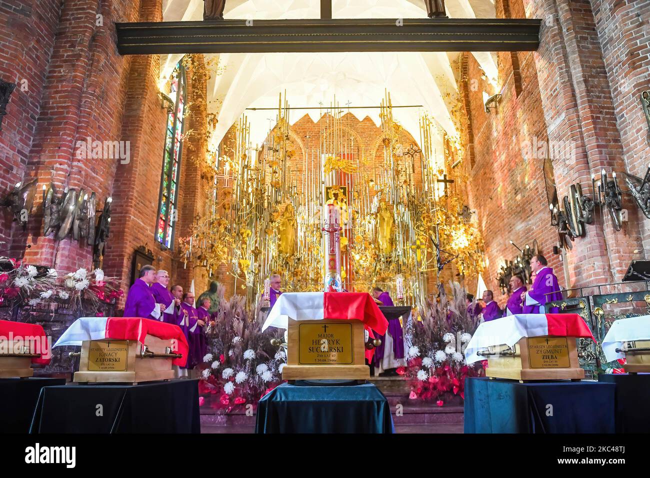 Gdansk, Poland. 04th Nov, 2022. Coffins with the bodies of Westerplatte ...