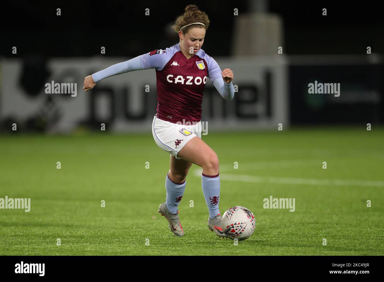 Emily Syme of Aston Villa during FA Women's Continental League Cup ...